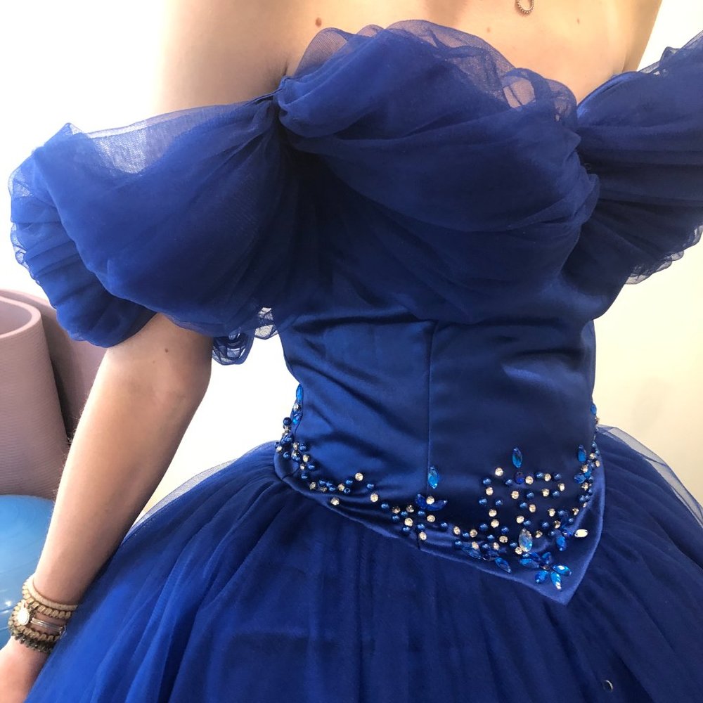 Blue Cinderella Prom Evening Quinceanera Bat Mitzvah … - Gem
